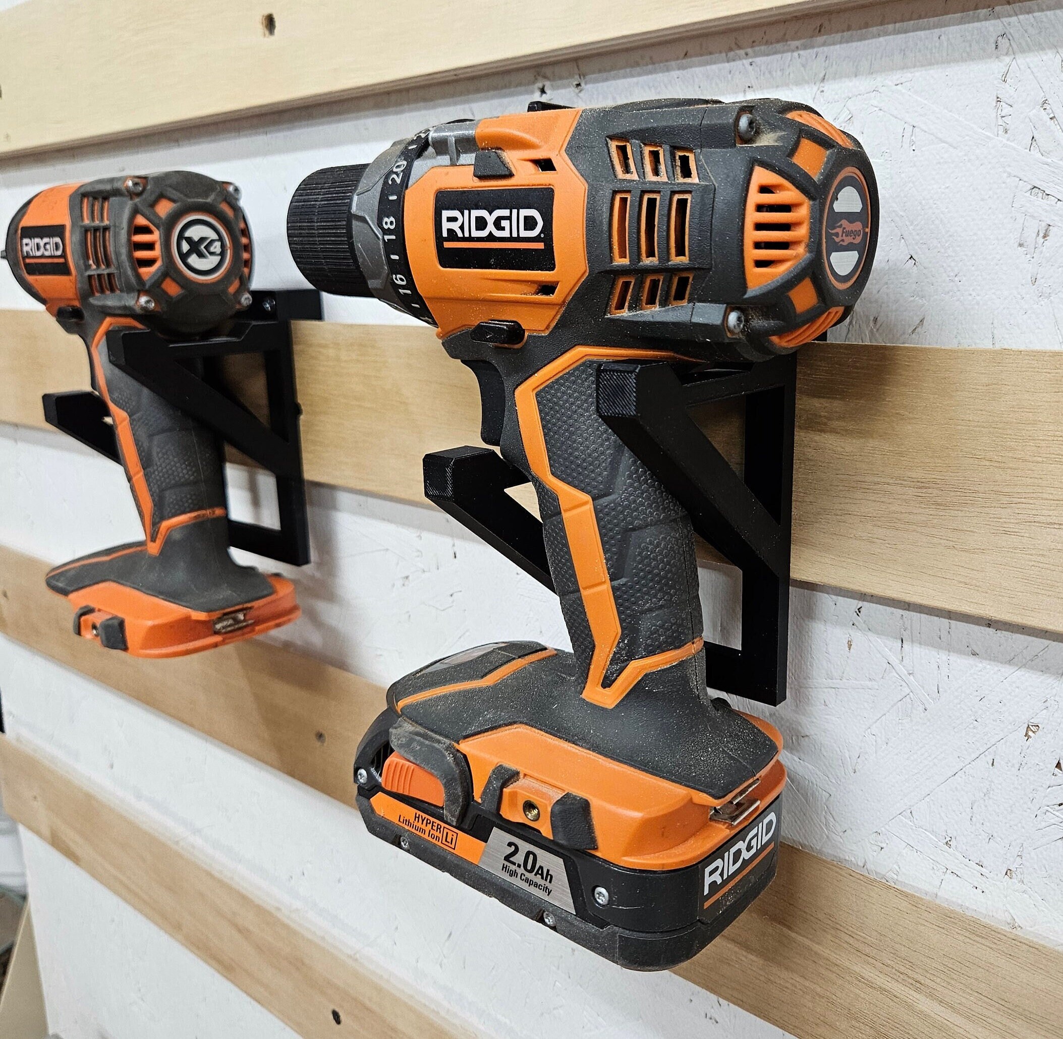 Drill Impact Driver -universal Mount -2 Pack *french Cleat and Screw to ...
