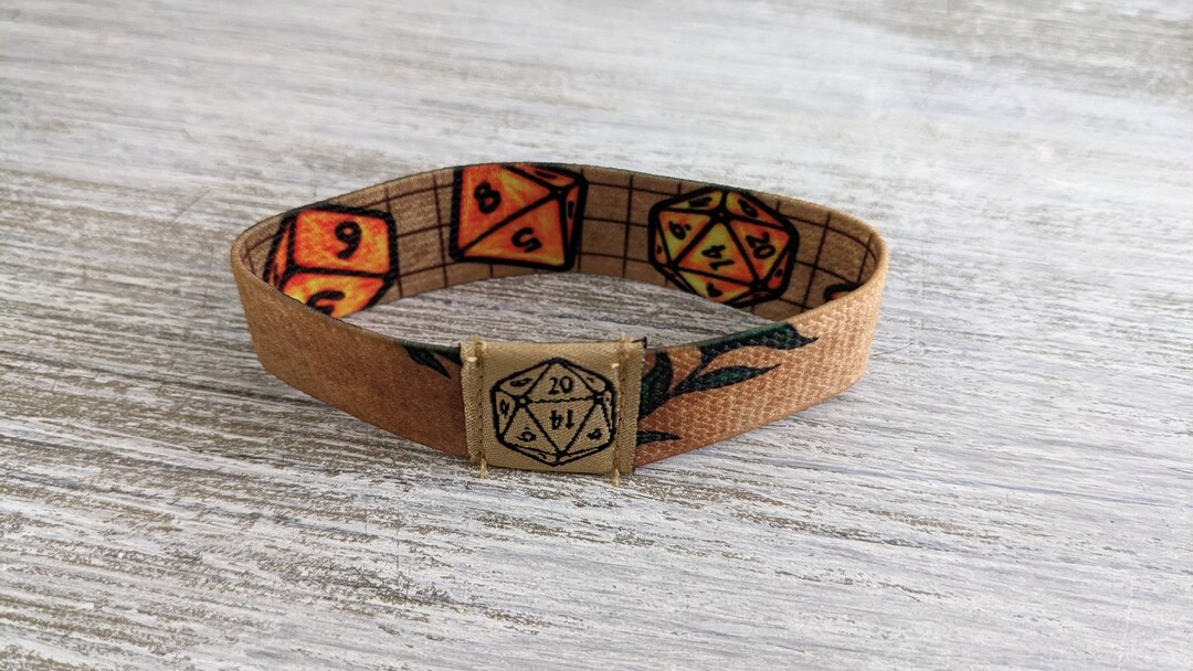 Dnd Dice Bacelet With Sword and Dice Design RPG Bracelet - Etsy