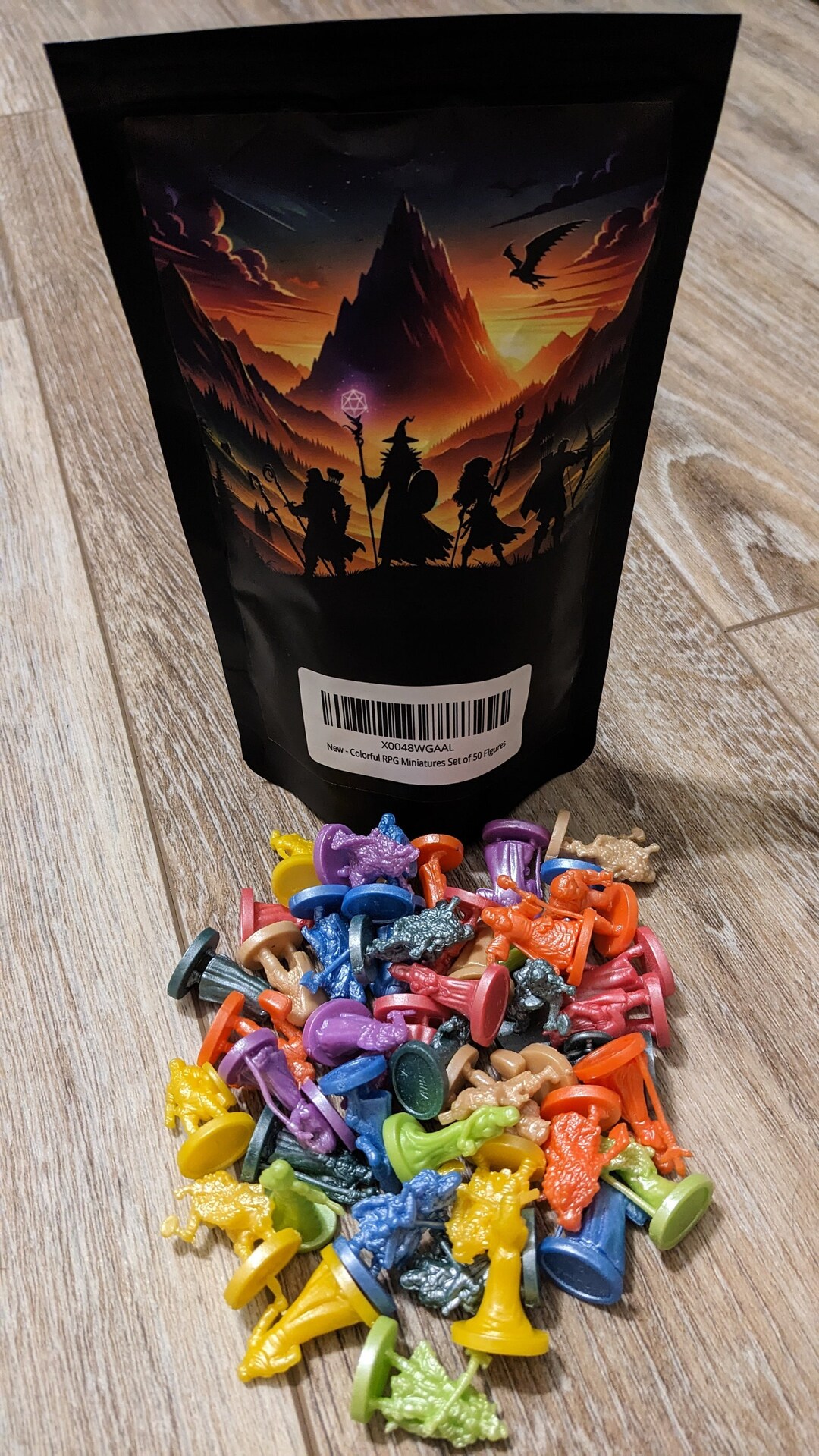 100 Piece Multicolor Dnd Miniatures Set - Dungeons and Dragons RPG ...