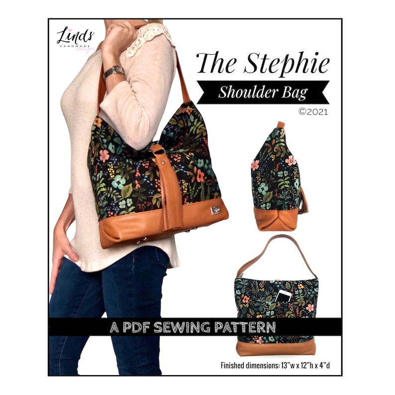 Stephie Shoulder Bag PDF Sewing Pattern includes Svgs - Etsy