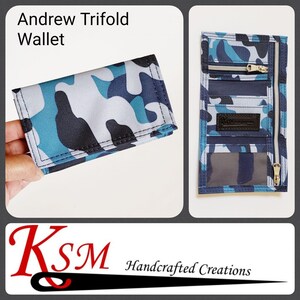 Andrew Trifold Wallet PDF Sewing Pattern includes Svgs and A0 Files - Etsy