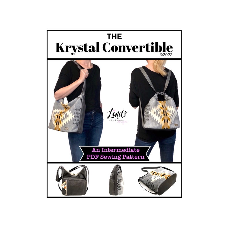 Krystal Convertible Bag includes SVG Files Convertible - Etsy