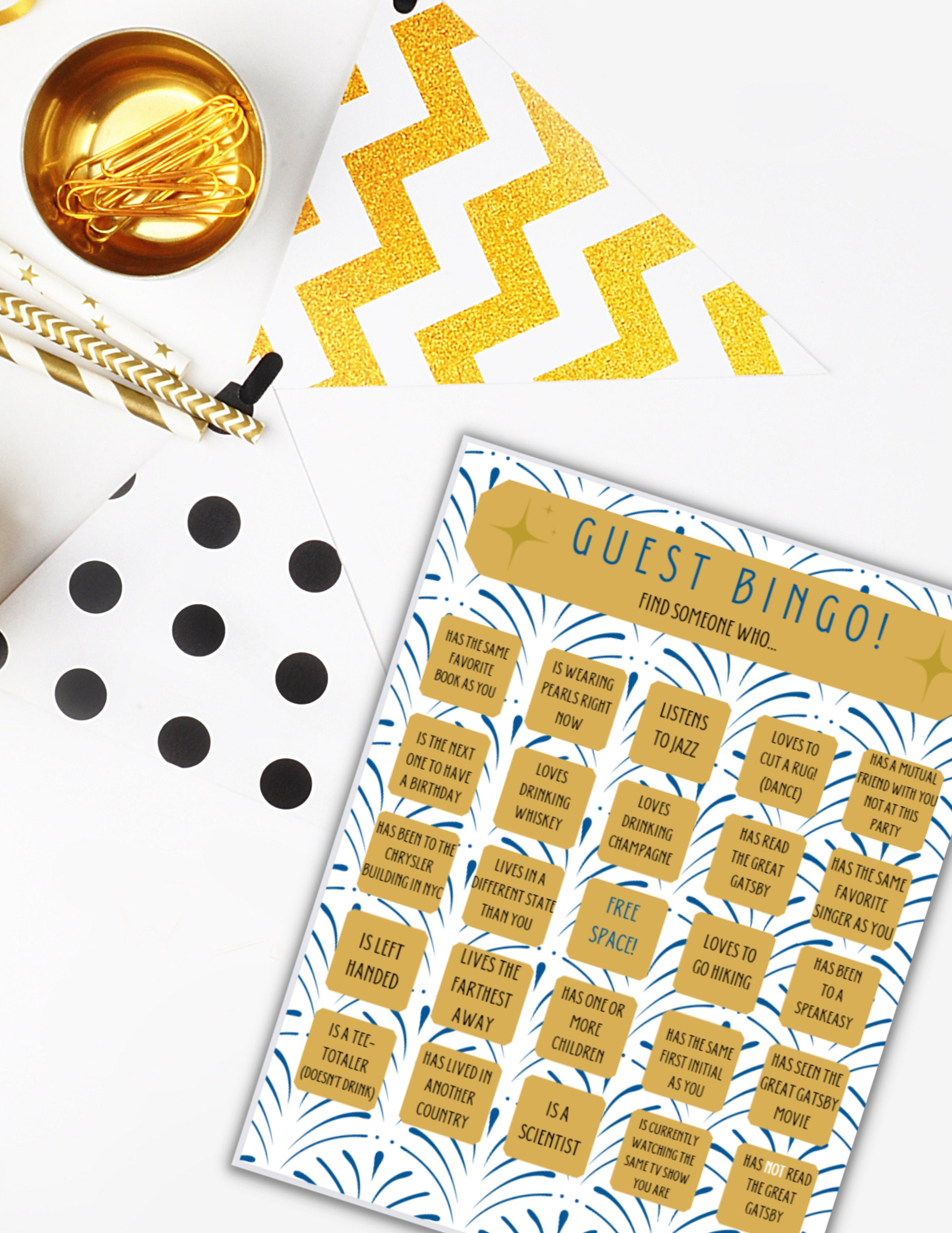 Roaring 20s Gatsby Party Games Printable Bundle (5 Designs) - Etsy