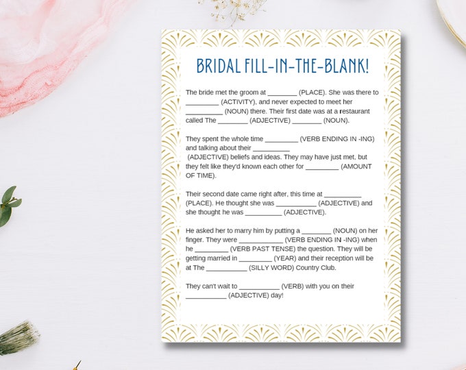 Roaring 20s Match-the-slang Game Printable for Gatsby Art Deco Bridal ...