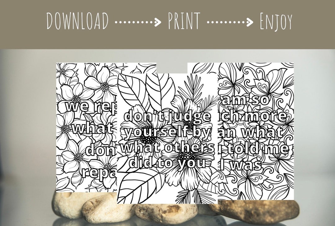 DIGITAL DOWNLOAD Healing Coloring Pages - Etsy