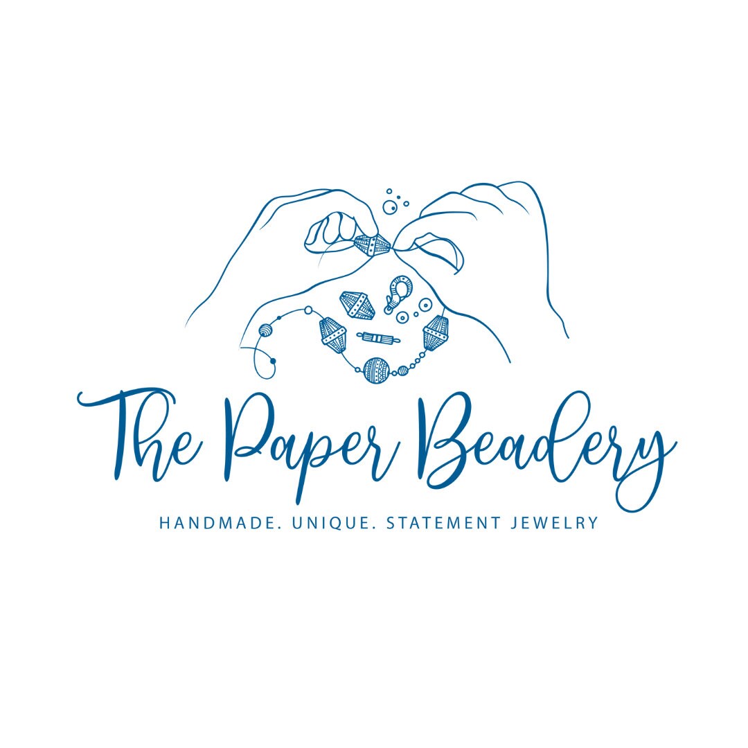 Black Gold Statement Bead Necklace Trendy Paper Bead Jewelry - Etsy