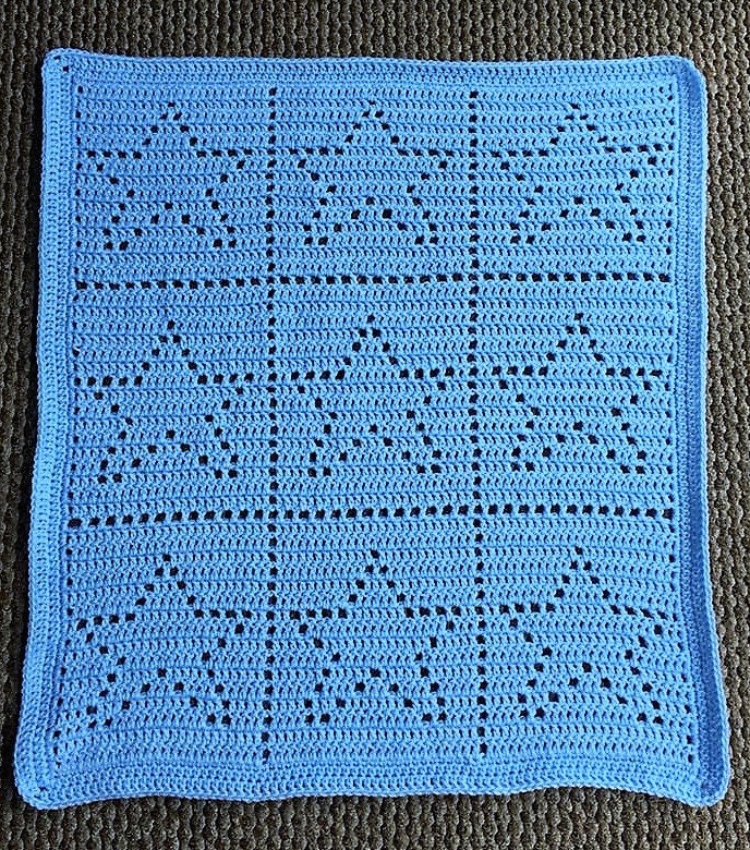 Crochet Filet Star Baby Blanket - Pattern Only - Etsy