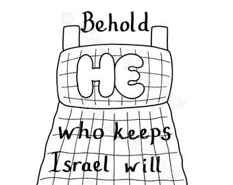 Psalm 121 Coloring Sheet - Etsy