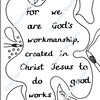 Christian Colouring Pages Be Strong and Courageous Hand Drawn ...