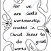 Christian Colouring Pages Be Strong and Courageous Hand Drawn ...