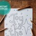 Christmas Colouring Sheet - Joy to the World Stars - Christian Hand ...