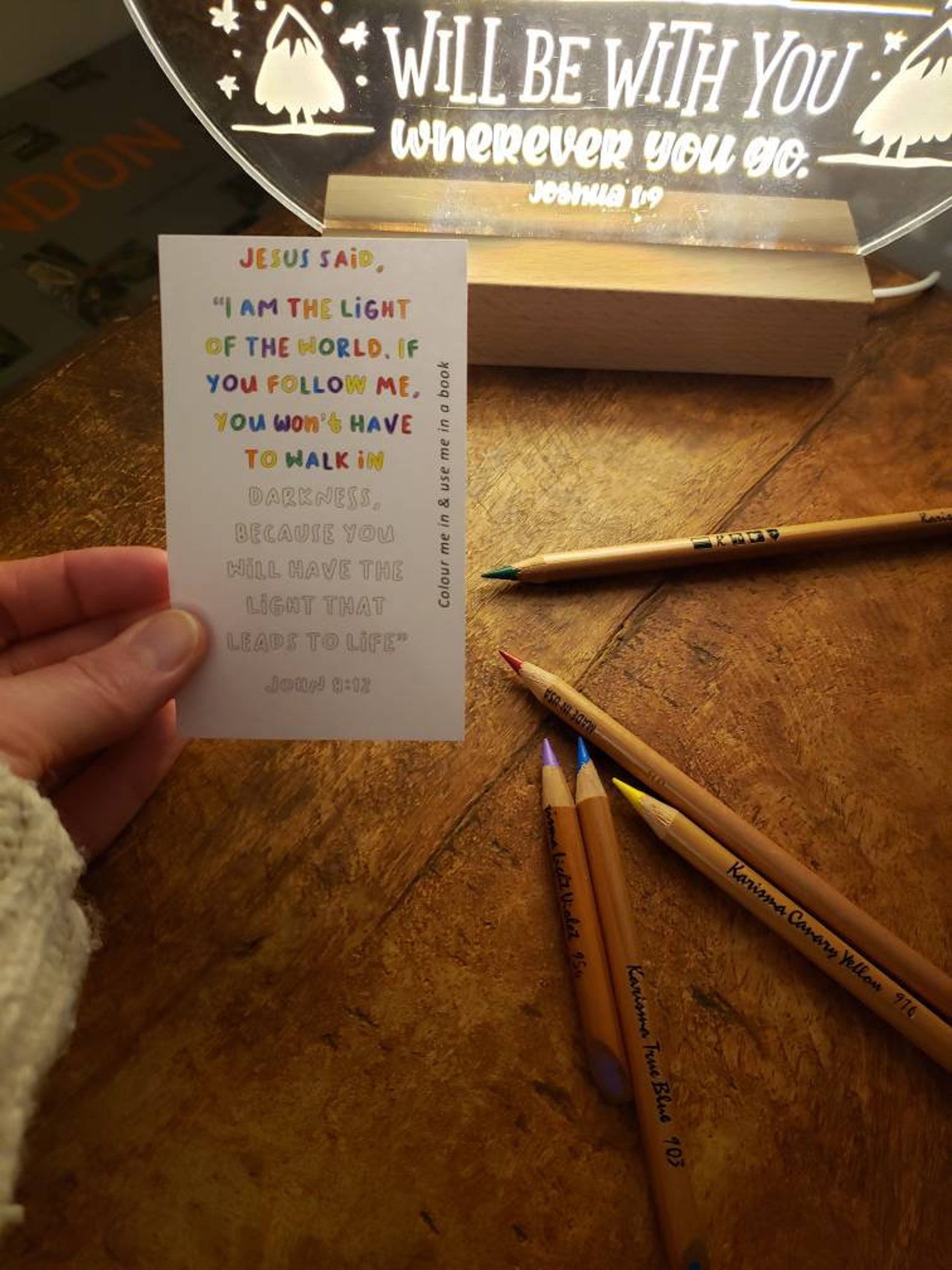 30 Colour Your Own Christian Bookmarks - I Am the Light of the World ...