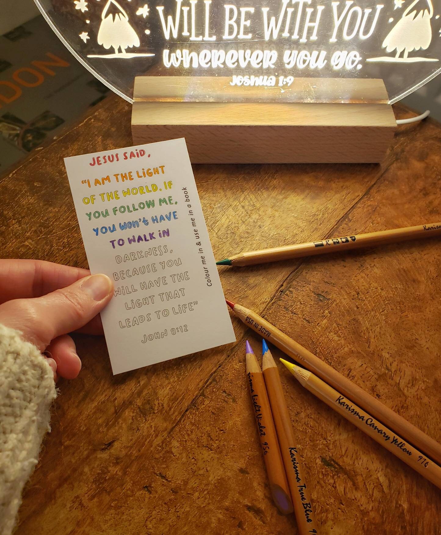 30 Colour Your Own Christian Bookmarks - I Am the Light of the World ...