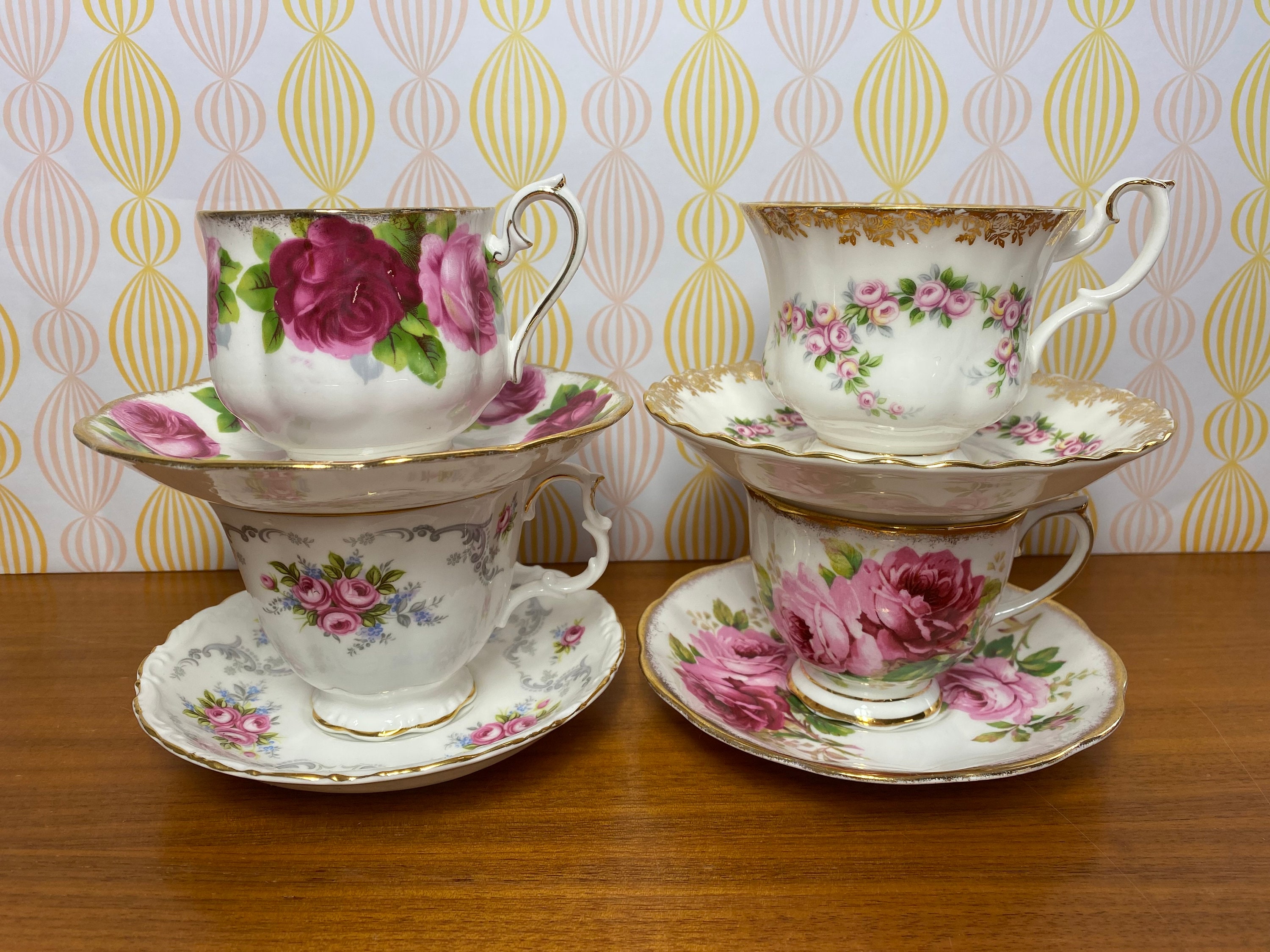 Royal Albert Tea Set English Bone China Teacups and Saucers | Etsy