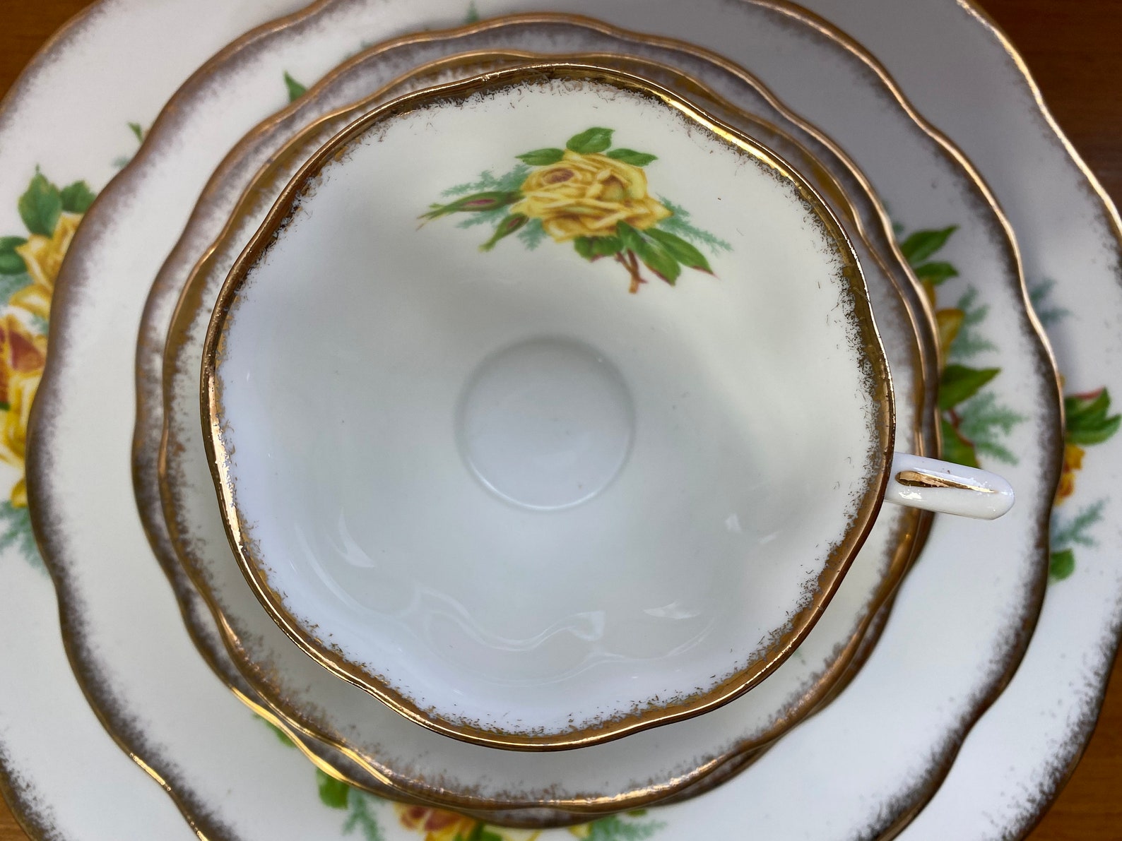 Yellow tea Rose Royal Albert Dinnerware Set - Etsy Canada