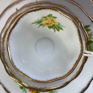 Yellow tea Rose Royal Albert Dinnerware Set, Yellow Roses Green Leaves ...