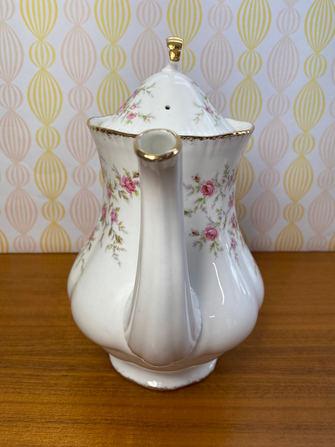 Paragon China Coffeepot / Teapot victoriana Rose - Etsy