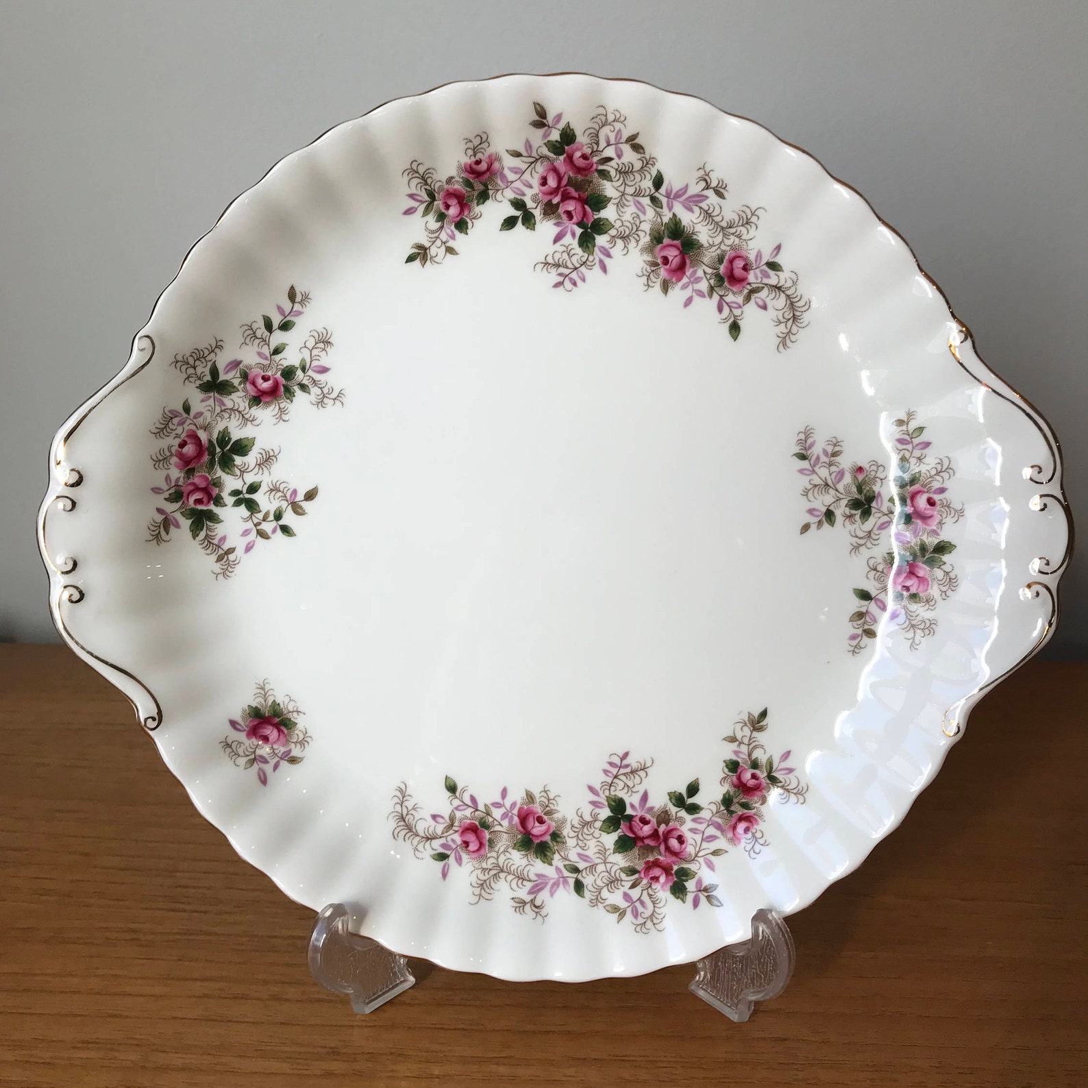 Royal Albert Cake Plate lavender Rose Dessert - Etsy Canada