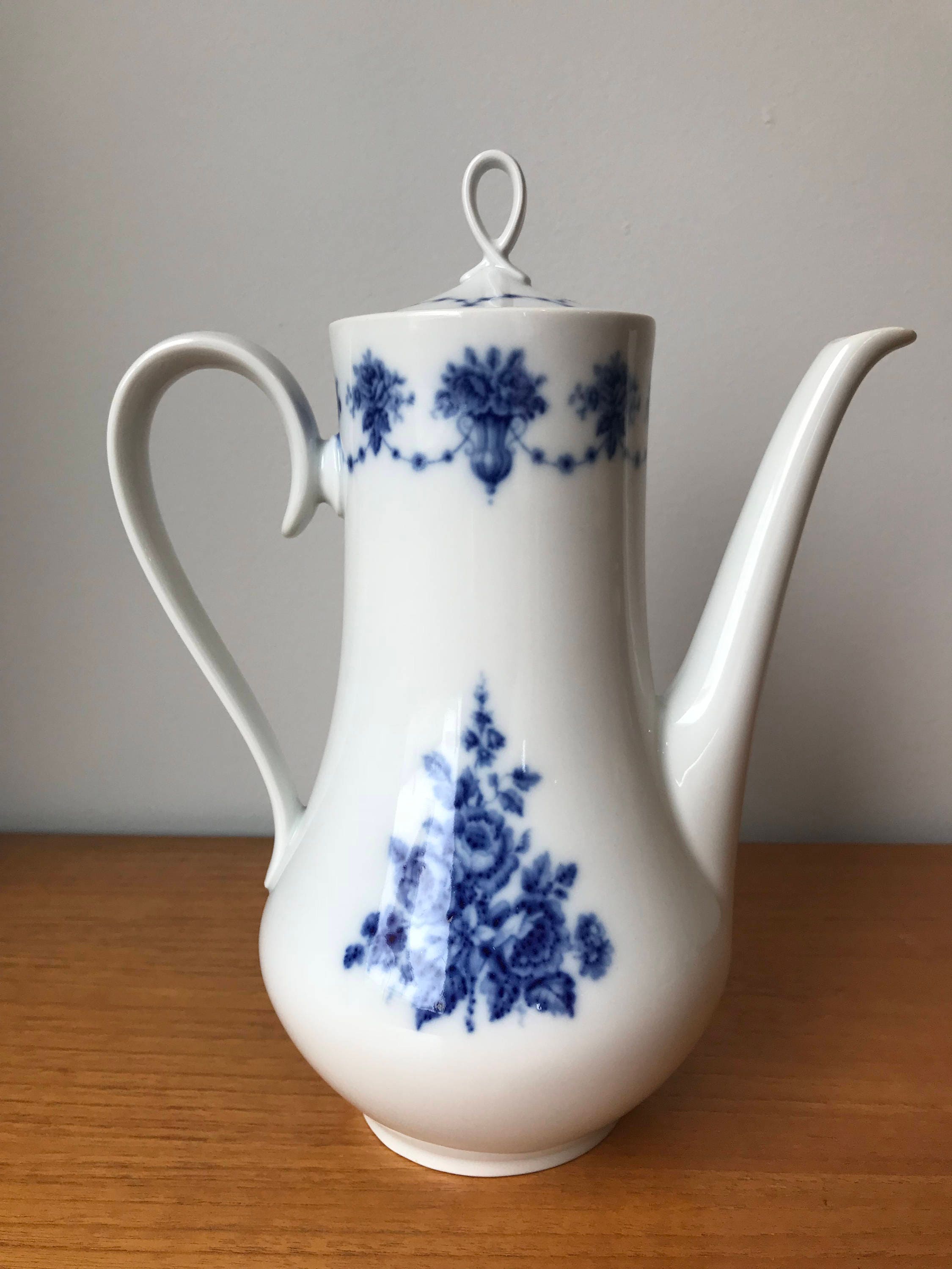 Alka Kunst Alboth and Kaiser Vintage Coffee Pot Bavaria White | Etsy Canada