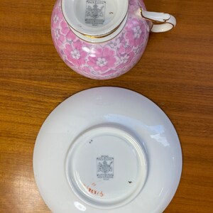 Rare Paragon Pink Floral Tea Cup and Saucer, Bone China Teacup and ...