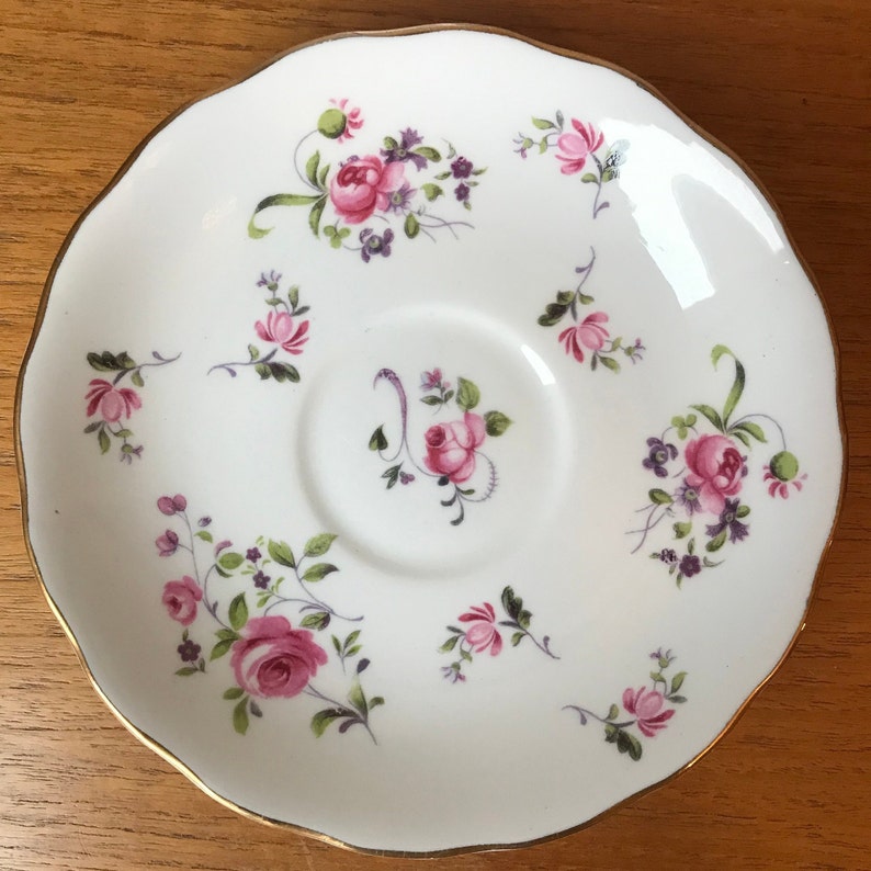 Melba China Tea Cup and Saucer Pink and Purple Flower Teacup - Etsy