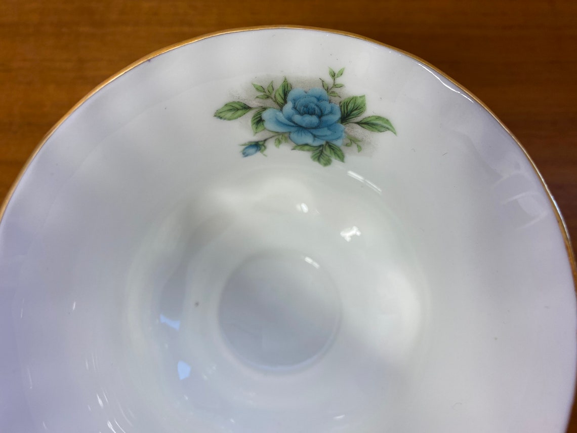 Royal Albert Blue Roses Tea Cup and Saucer Vintage Bone China | Etsy