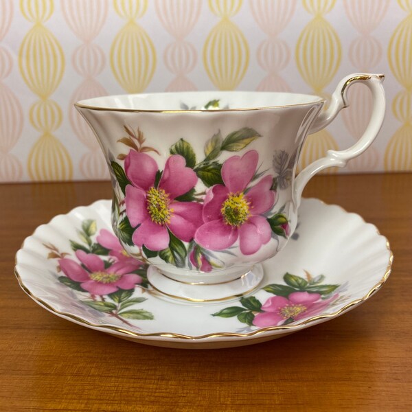 Pink Flower Tea Cup - Etsy
