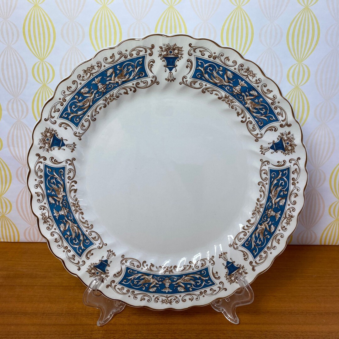 Ironstone by Myott Plate, Rialto Blue Pattern Ceramic Plate - Etsy