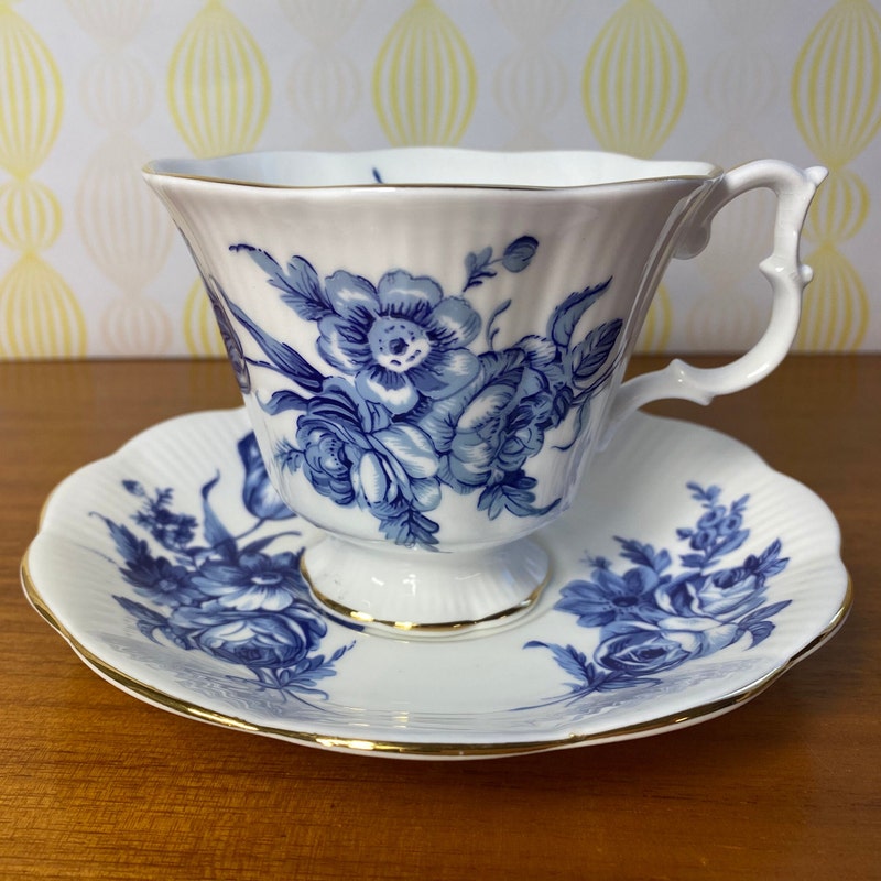 Blue White Tea Cup - Etsy