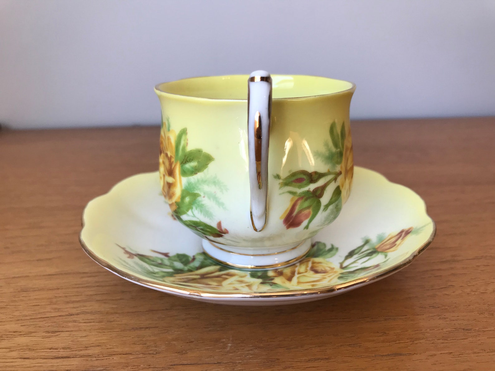 Royal Albert Yellow Rose Tea Cup and Saucer Yellow Ombre - Etsy Canada