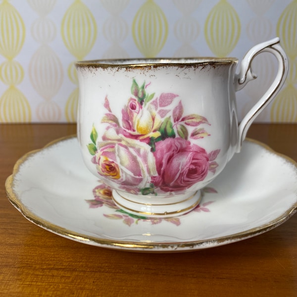 Pink Flower Tea Cup - Etsy