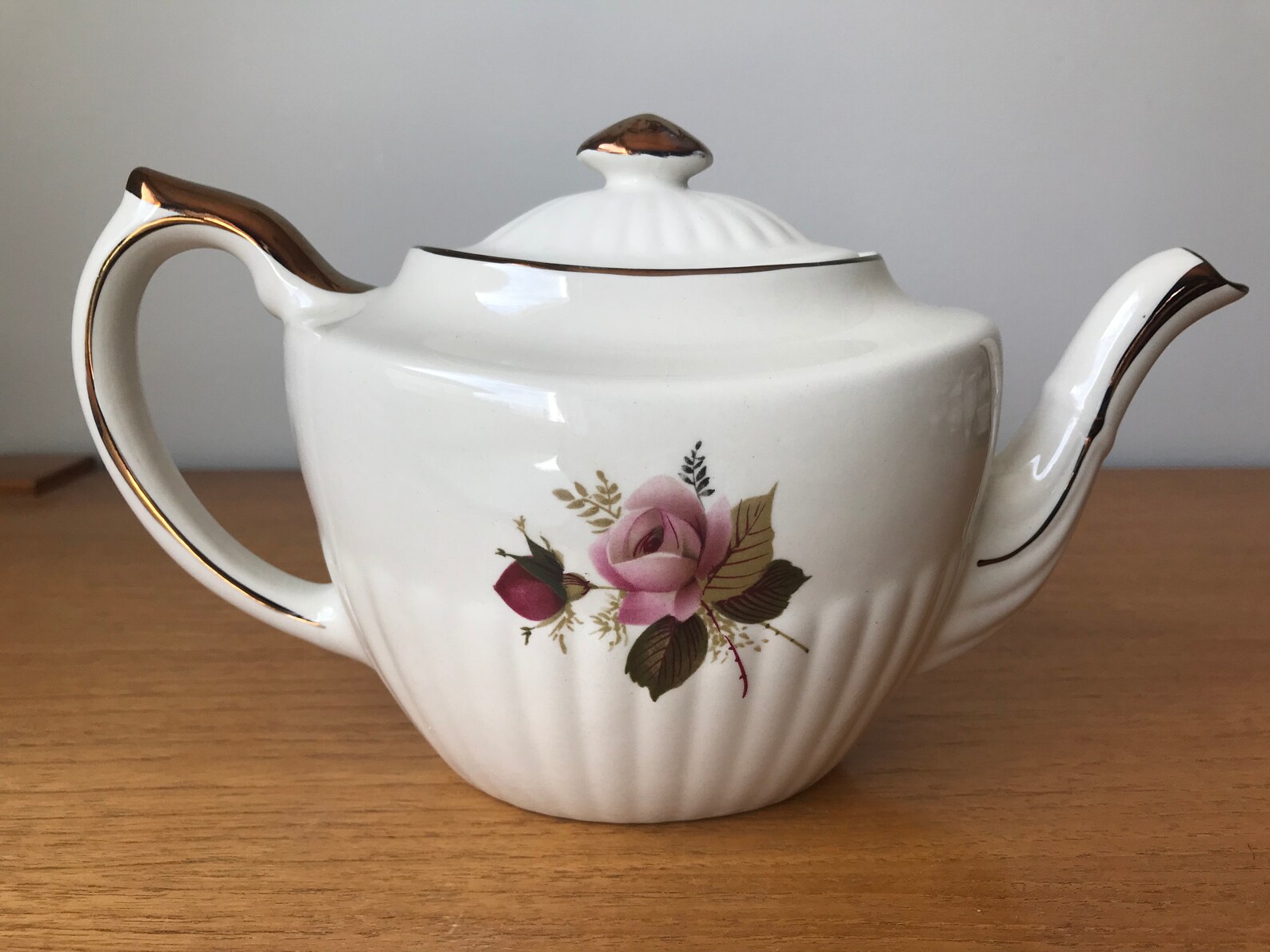 Gibsons & Sons Ltd. Teapot Dusty Rose Teapot English Rose - Etsy