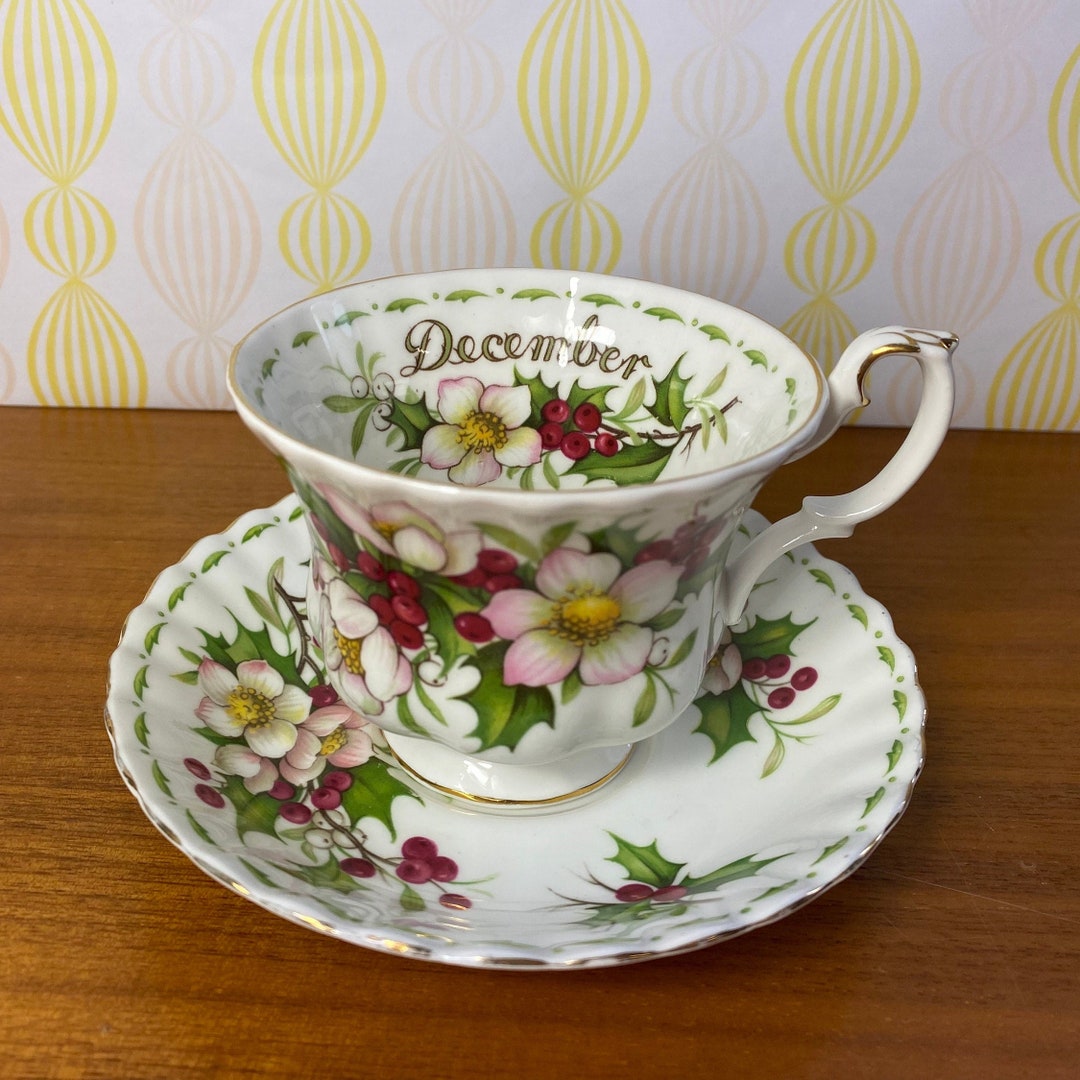 Royal Albert December "christmas Rose" Tea Cup and Saucer, Flower of ...