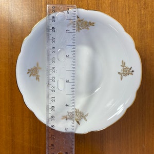 Kahla East Germany Small Bowls Set, Gold Rose Porcelain China Sauce Bowls, Dessert Bowls Nappie ...