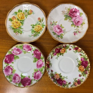 Royal Albert Tea Set Rose Pattern Teacups and Saucers Pink - Etsy