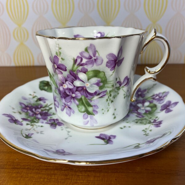 Purple Teacup - Etsy