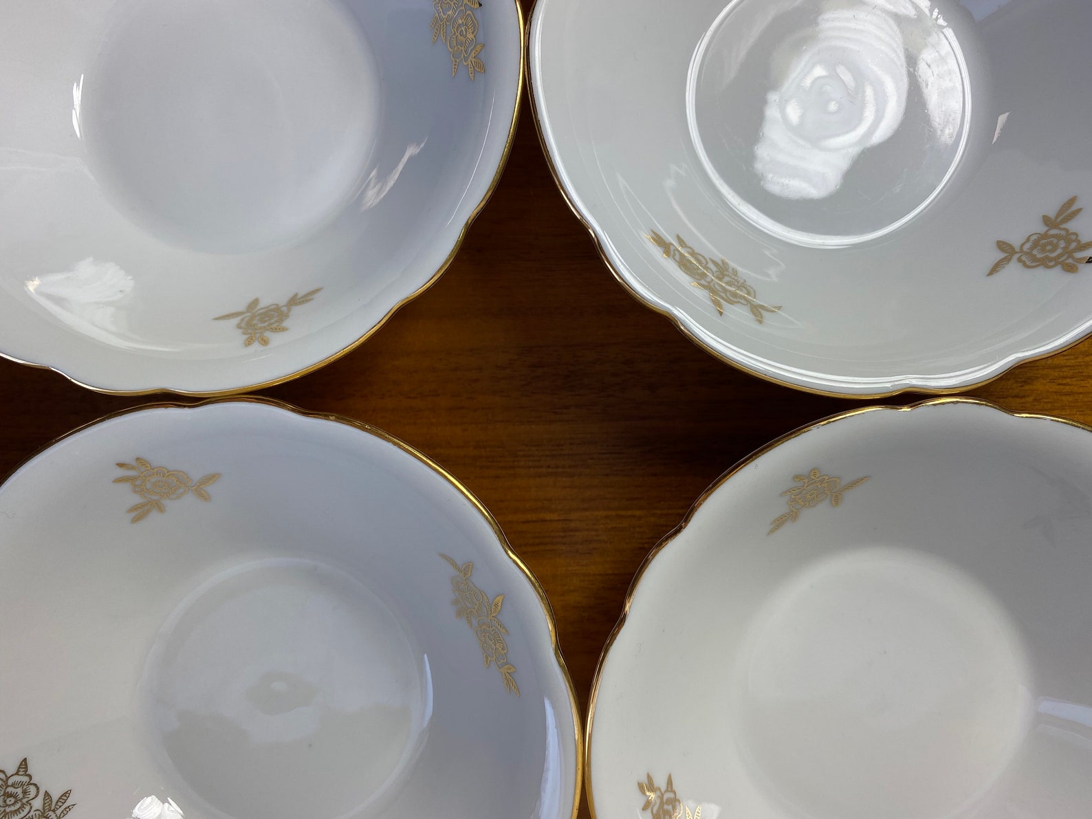 Kahla East Germany Small Bowls Set Gold Rose Porcelain China - Etsy