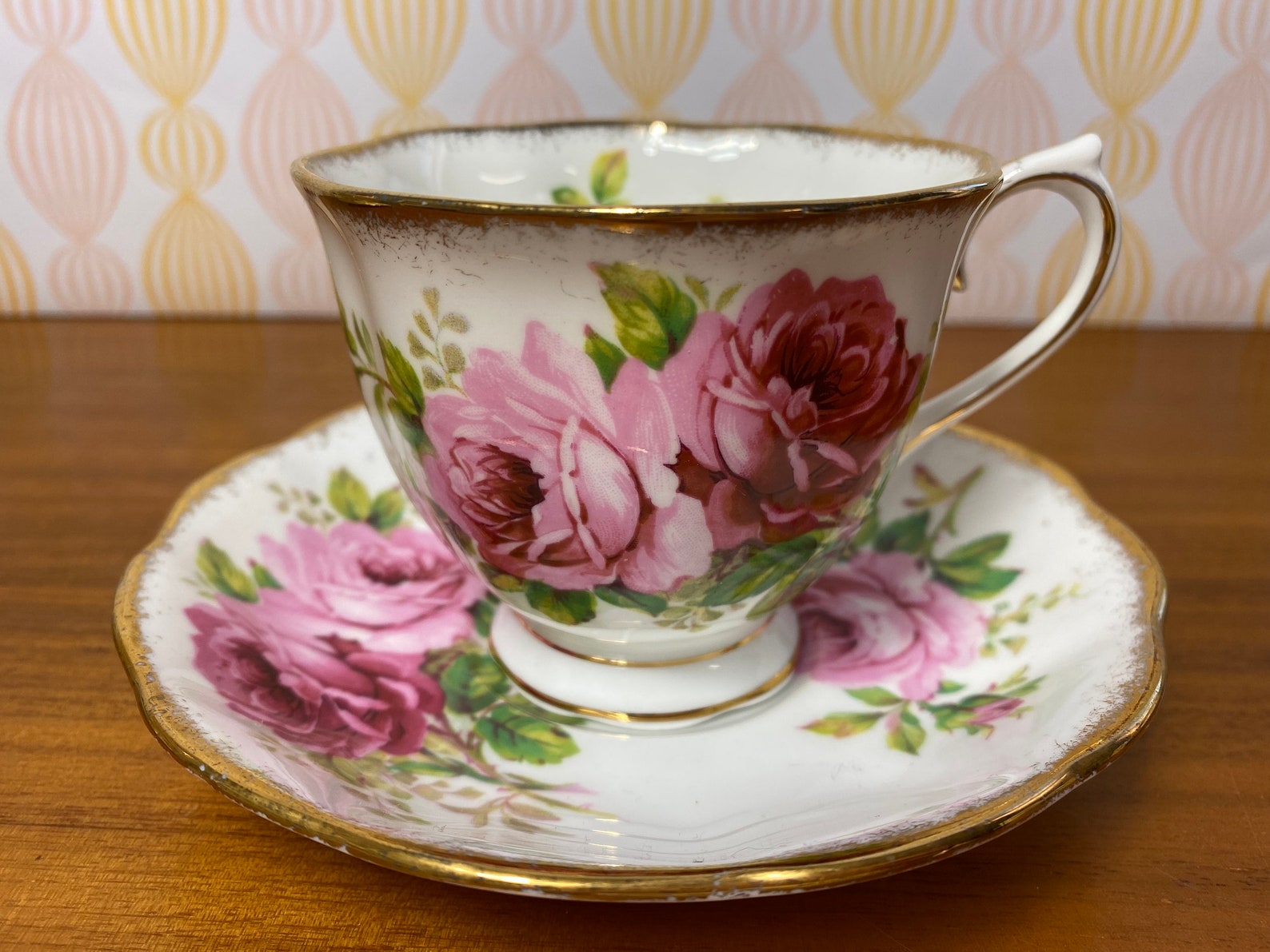 Royal Albert Tea Set Rose Pattern Teacups and Saucers Pink - Etsy