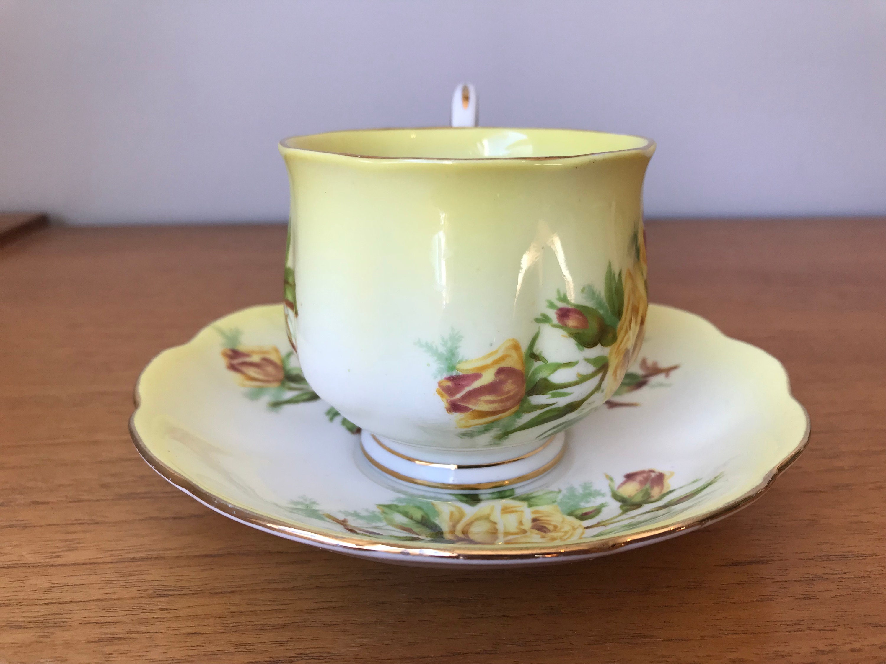 Royal Albert Yellow Rose Tea Cup and Saucer Yellow Ombre - Etsy Canada