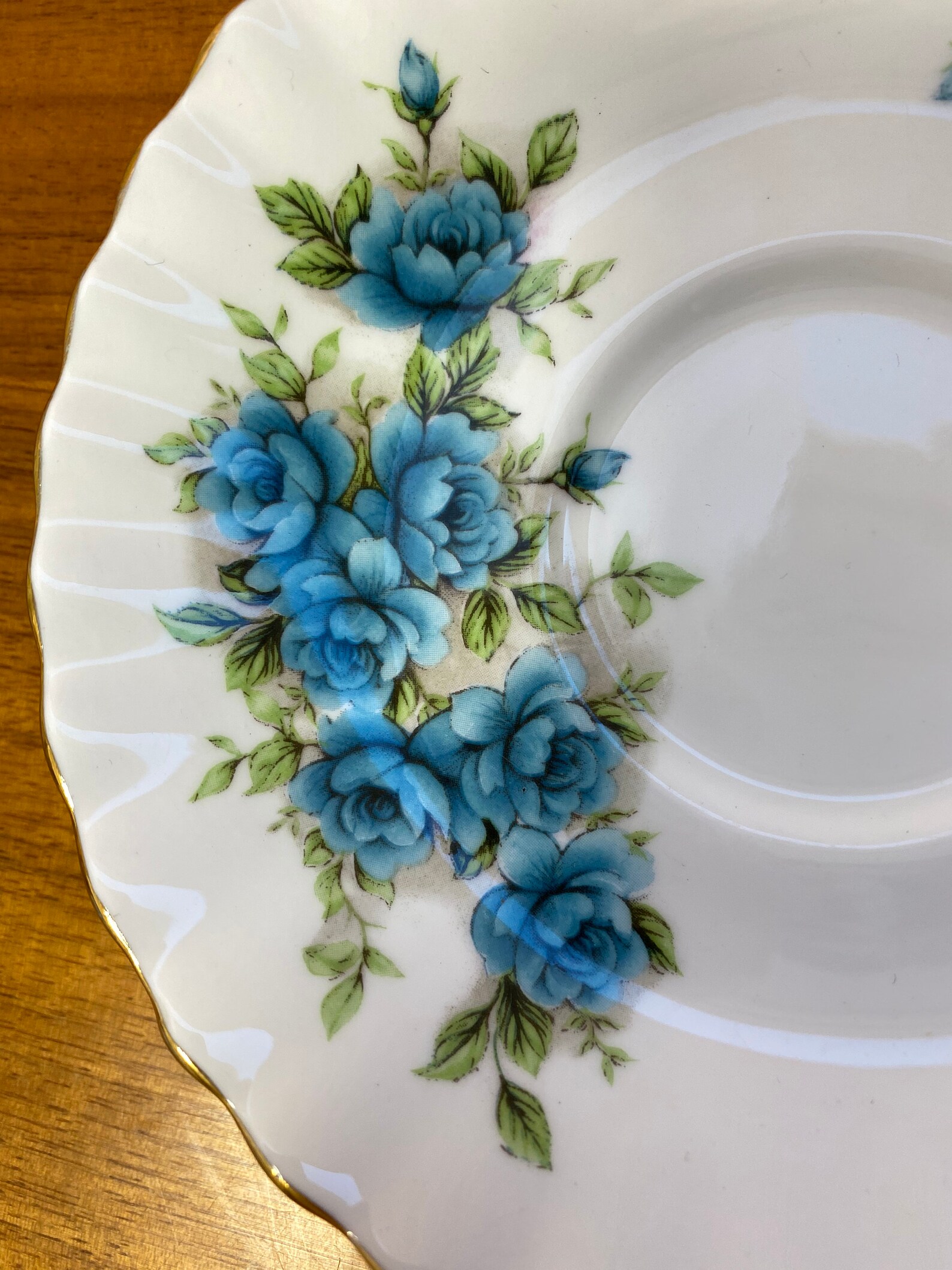 Royal Albert Blue Roses Tea Cup and Saucer Vintage Bone China | Etsy Canada