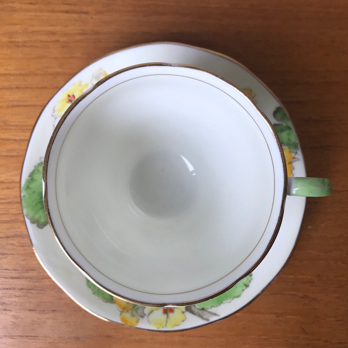 Salisbury Crown China geranium Tea Cup and Saucer - Etsy Canada