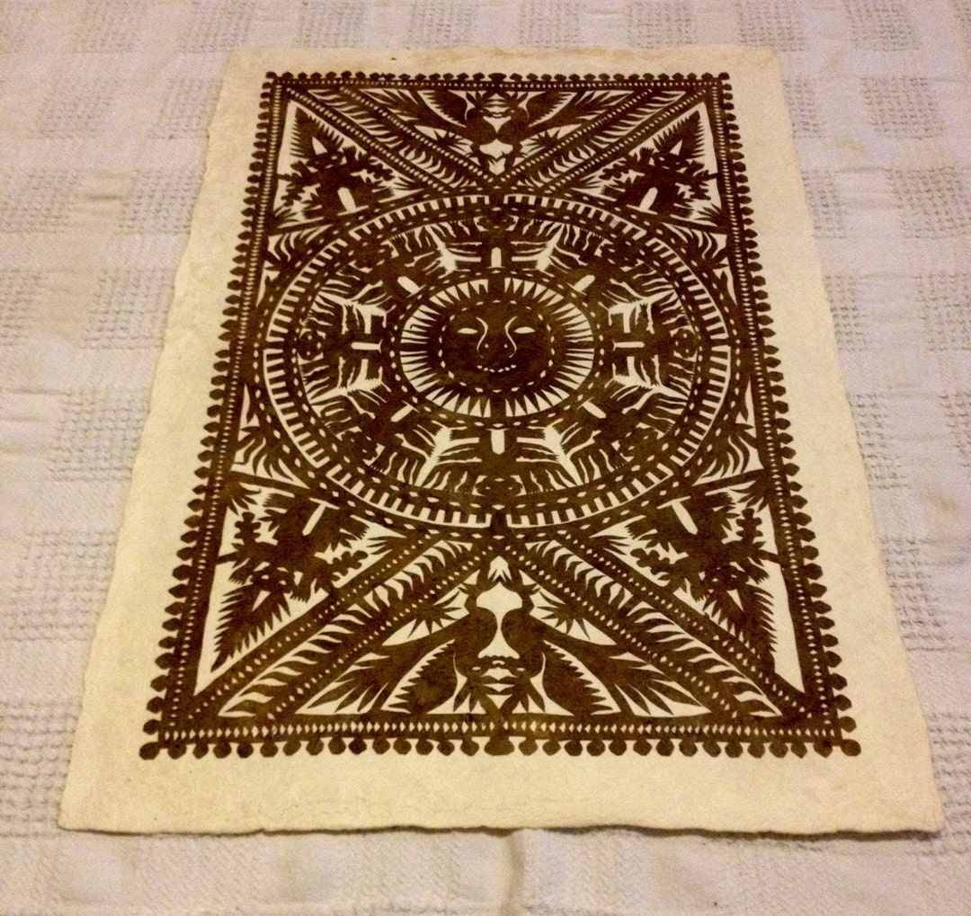 Papel Amate (handmade Otomi Paper) "papel Picado" - Etsy