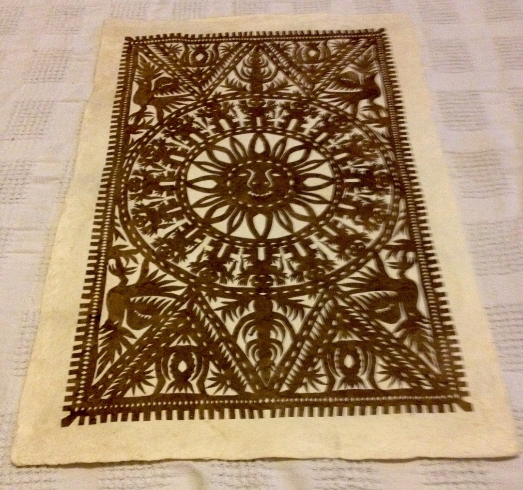 Papel Amate (handmade Otomi Paper) "papel Picado" - Etsy