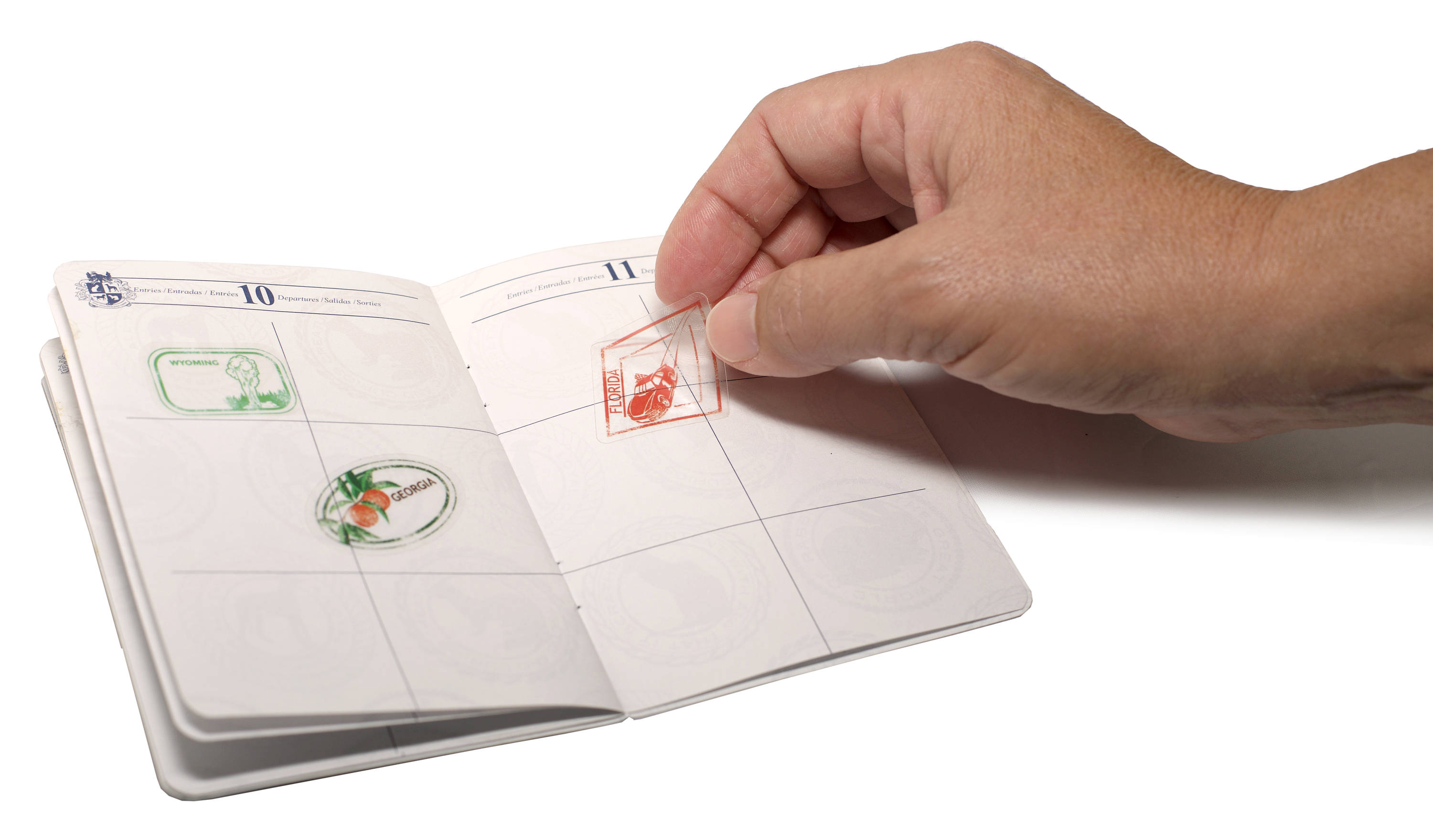 The Pet Pass 50 US State Stamp Stickers | Etsy