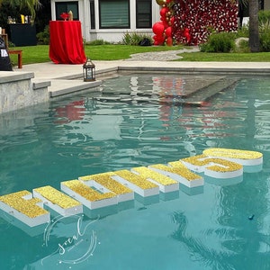 Pool Float Pool Decoration Floating Prop Letters Saying —shipping ...