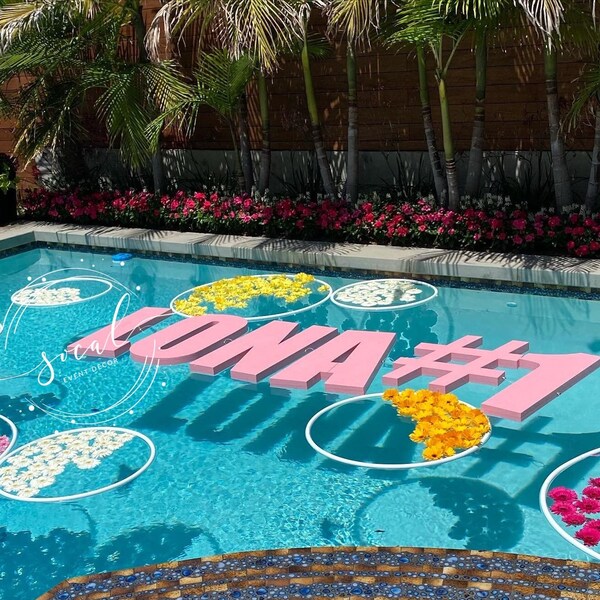 Floating Pool Letters - Etsy
