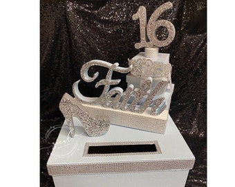 Sweet 16 Card Box | Etsy