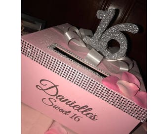 Sweet 16 Card Box | Etsy