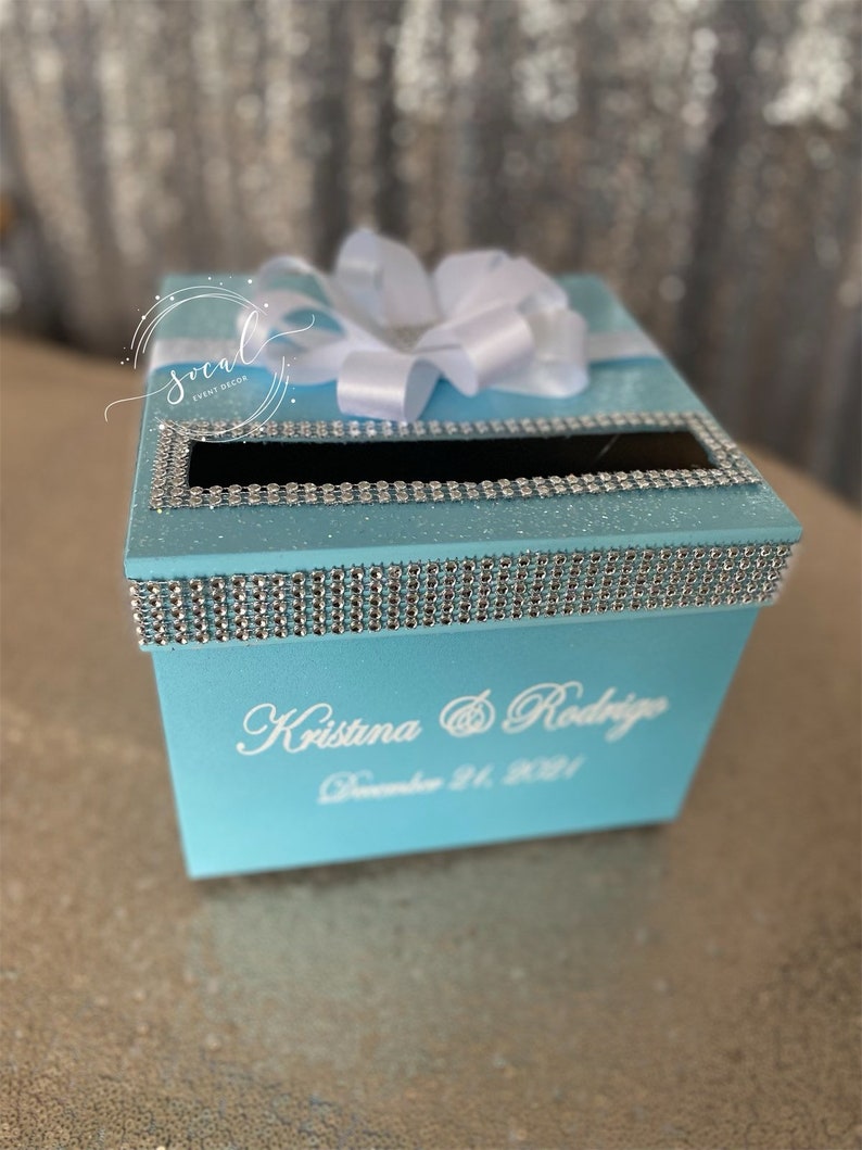 Wedding or Special Event Card Box Gorgeous Hand Painted With - Etsy