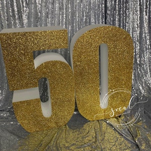 Large Freestanding Number Set - Big Numbers Photo Prop, Entrance Decor ...